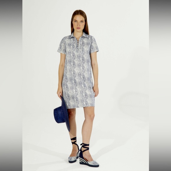 Vilagallo | Dresses | Vilagallo Dalia Blue Snakeskin Dress | Poshmark